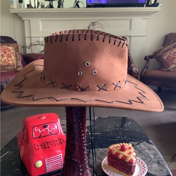 Accessories | Mens Brown Micro Suede Western Cowboy Hat Unlined With ...
